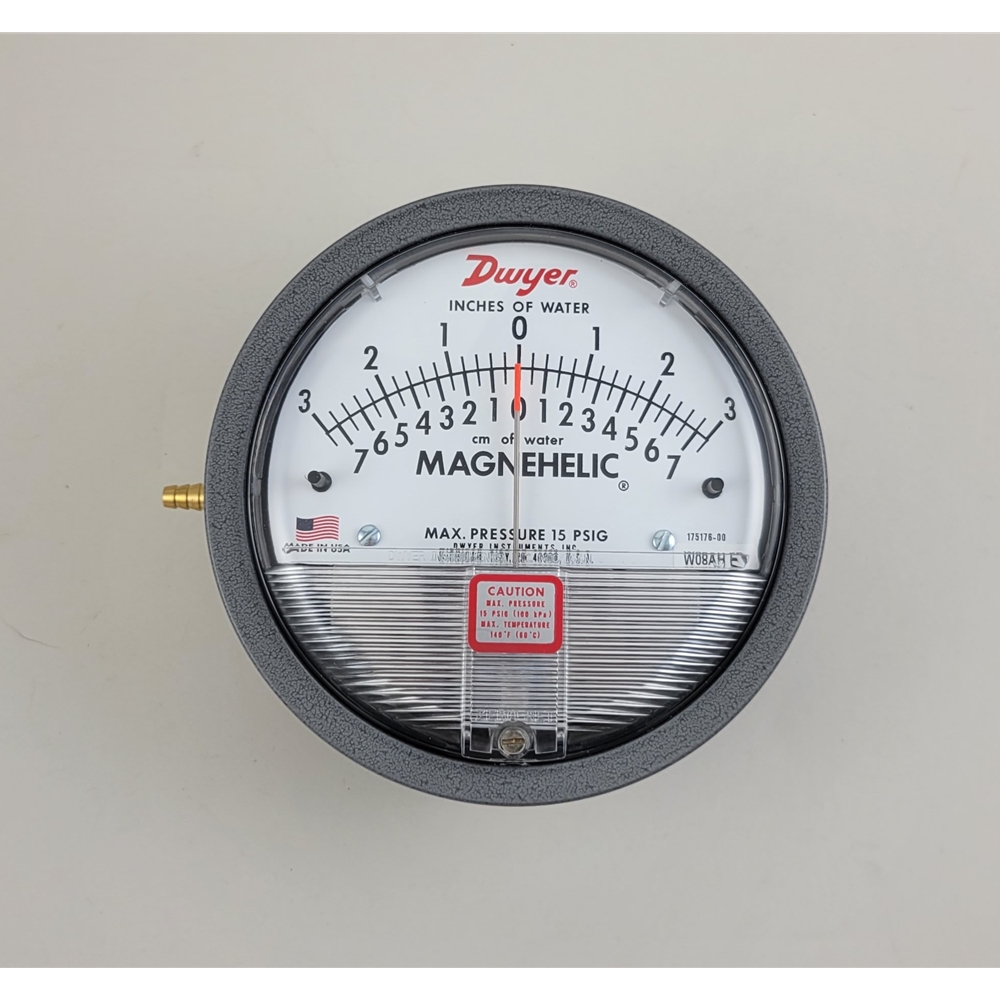 5-0-5 Magnehelic Gauge & Mouthpiece Adapter Assy